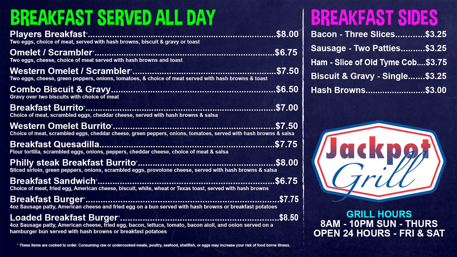 Jackpot Grill – Quapaw Casino